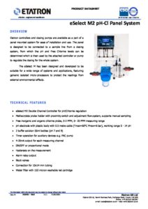 Etatron GB eSelect M pH-Cl Panel System Datasheet - Etatron
