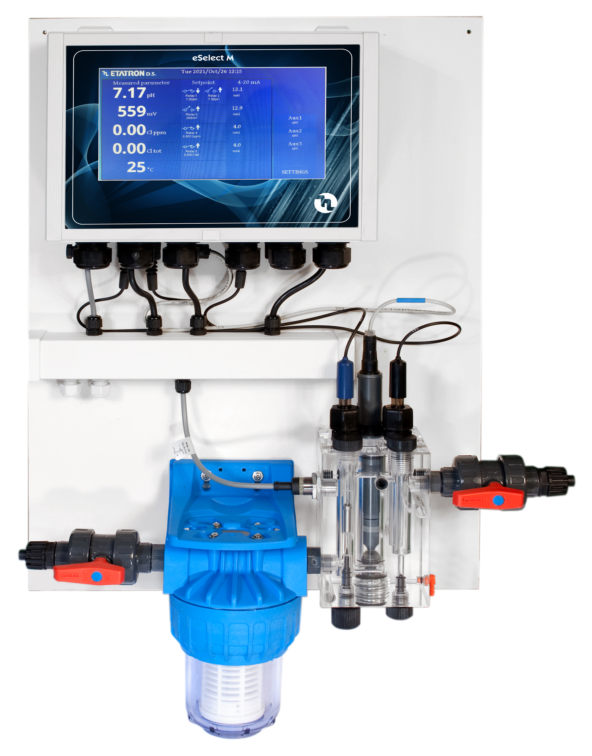 Control Panels for pH, Rx, and Chlorine Control | Etatron GB